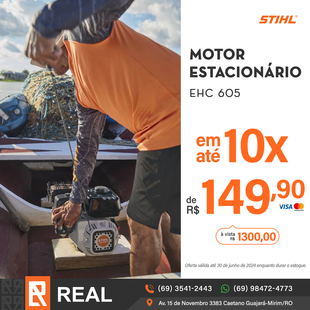 Motor Estacionário Stihl EHC 605 - REAL Concessionária | RONDÔNIA